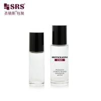 China 30ml/50ml Large Capacity Molded Glass Roll‑On Bottle Empty Cosmetic Roller Vial for Body Oil Perfume for sale