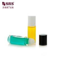 China 30ml/50ml Large Capacity Molded Glass Roll‑On Bottle Empty Cosmetic Roller Vial for Body Oil Perfume for sale