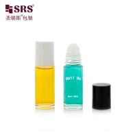 China 30ml/50ml Large Capacity Molded Glass Roll‑On Bottle Empty Cosmetic Roller Vial for Body Oil Perfume for sale