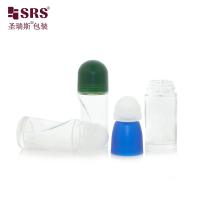 China 50ml Empty Clear Twisted Glass Roll‑on Bottle For Deodorant Antiperspirant Packaging for sale