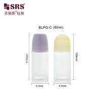 China 60ml Empty Cylindrical Glass Roller Bottle Large Volume For Body Oil Perfume Packaging for sale