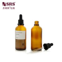 China Empty Essential Oil Glass Bottle With Tamper‑Evident Dropper Cap Cosmetic Packaging Parts for sale