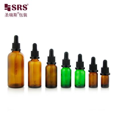 China Empty Essential Oil Glass Bottle With Tamper‑Evident Dropper Cap Cosmetic Packaging Parts for sale