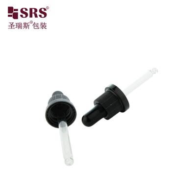 China Cosmetic Regular Dropper Cap Glass Pipette Assembly For Aromatherapy Essential Oil Packaging Parts for sale