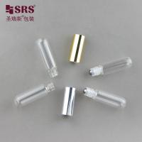 China 5ml+5ml Round Head 2 In 1 Dual Tube Glass Roll On Bottle Double-ended Roller Bottle For Cuticle Oil Essential Oil for sale