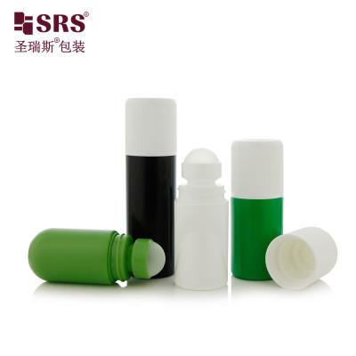 China Factory Supply 50ml 60ml 90ml Roller Bottle, Empty Deodorant Roll-on Bottle With Double Layer Childproof Cap Custom Logo for sale