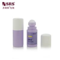 China 60ml Cylindrical Roll On Bottle, Plastic Deodorant Roller Bottle With Double Layer Child Resistant Cap for sale