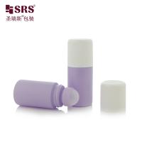 China 60ml Cylindrical Roll On Bottle, Plastic Deodorant Roller Bottle With Double Layer Child Resistant Cap for sale