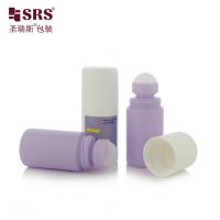 China 60ml Cylindrical Roll On Bottle, Plastic Deodorant Roller Bottle With Double Layer Child Resistant Cap for sale