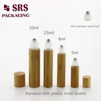 China BBLP-10ml Customized Inner Glass Bamboo Roll On Bottle For Variety Of Sizes Packaging for sale