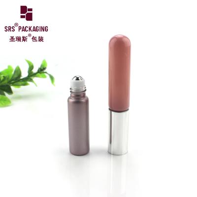 China Hot sale cosmetic round shape two bottle perfume glass roller ball tube for sale