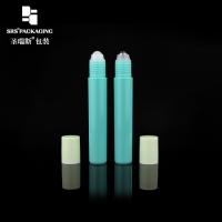 China 15ml Colorful PP Injection Roll On Bottle with Steel Ball for Samples for sale