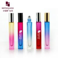 China GB2-10ml Square Glass Ball Roll On Bottle for sale