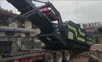 China Construction Waste Mobile Stone Crusher Plant Simple Structure 1 Year Warranty for sale