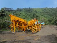 China Portable Wheel Limestone Crushing Plant Gold Recovery Movable Stone Crusher for sale