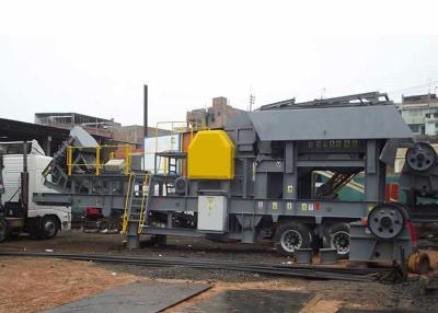 China Quarry Stone Mobile Crusher Plant Tracked Wheel Mounted Energy Efficient for sale