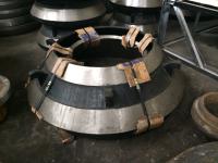China Minyu MCC1300 Stone Crusher Parts Mantle And Concave High Manganse Mn13 Mn18 Mn22 for sale