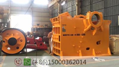 China 200mm Output Hard Rock PE Jaw Crusher Concrete Mixing 200r/Min for sale