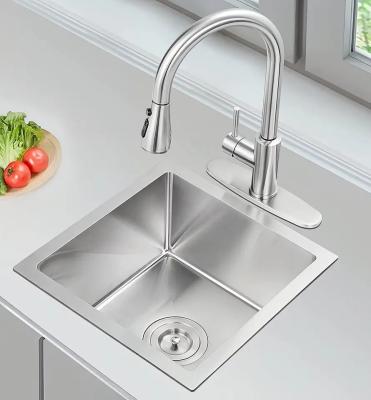 China 2023 New Models Original Supplier Undermount Kitchen Sink Handmade Sink SUS304 16G/18G for sale