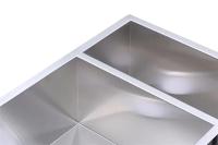 China Kitchen Sink Handmade Sink Stainless Steel Undermount Double Bowls Sink for sale
