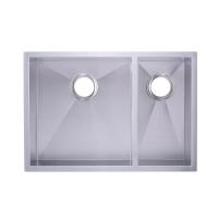 China Kitchen Sink Handmade Sink Stainless Steel Undermount Double Bowls Sink for sale