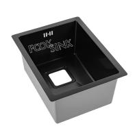 China Customize Undermount Single Bowl Kitchen Sink Stainless Steel Matt Black Nano surface for sale