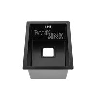 China Customize Undermount Single Bowl Kitchen Sink Stainless Steel Matt Black Nano surface for sale