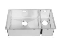 China Factory Price SUS304 Undermount 32 Inches Double Bowl Stainless Steel Kitchen Sink for sale