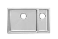 China Factory Price SUS304 Undermount 32 Inches Double Bowl Stainless Steel Kitchen Sink for sale