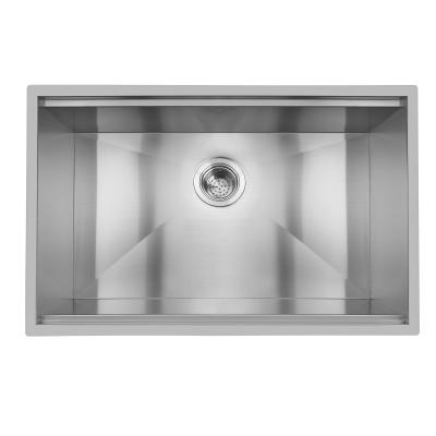 China FOOK SINK Handmade Underment 304 Stainless Steel Signle Bowl Kitchen Sink with Ledge for sale