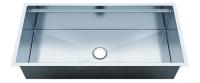 China FOOK SINK Handmade Underment 304 Stainless Steel Signle Bowl Kitchen Sink with Ledge for sale