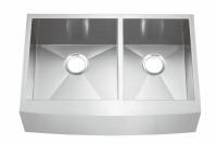 China FOOK SINK Double Bowl 304 Handmade Stainless Steel Farmhouse Apron Kitchen Sink for sale
