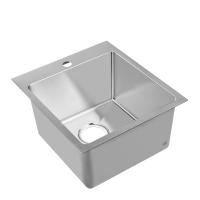 China China Supply Above Counter Topmount Sink Stainless Steel 304 Bowl Kitchen Sink With Drain for sale