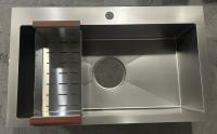 China Honey Comb Embossed Steel 304 Sink 185 Big Drain Hold For Korean Market Thick top for sale