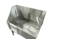 China 50'’Professional Stainless Steel Dog Grooming Tub Bathing Station Removable Door Back Panel facotry derict for sale