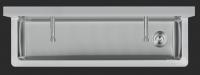 China Factory Wall Mounted Hung Single Wash Trough Basin Utility Stainless Steel 304 With Splash Back for sale