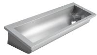 China Commerical Wall Mounted Hung Single Wash Trough Basin Utility Stainless Steel 304 for food factory farms and petting zoos. for sale