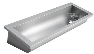 China Commerical Wall Mounted Hung Single Wash Trough Basin Utility Stainless Steel 304 for food factory farms and petting zoos. for sale