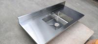 China Stainless Steel 304/316 Worktop Table Commercial Sink Counter Top for sale