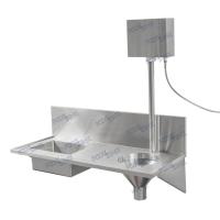China Hospital Medical 304 316 Stainless Steel Surgical Sink Hygienic Double Bowl Design Sluice Sink Feature Faucet Included for sale