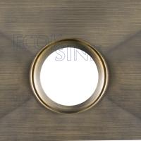 China Antique Brass Luxury Vintage Gold Kitchen Sinks 304 Stainless Steel Single Bowl PVD Finish Undermount Basin for Rustic Farmhouse Bronze Kitchen Sink for Apartment for sale