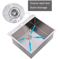 China New Trending 304 Stainless Steel Kitchen Sinks Amazon Hot Sale Customized Size 30''x22'' Deep-in Commercial Top Mount Kitchen Sink Evier De Cuisine for sale