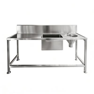 China Professional Product 304 Stainless Steel Medical Sinks 316 Sluice Hopper Sink For Hospital Lab Commercial Clinic Free Standing Sink Hand Washing Basin for sale