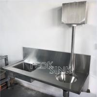 China Professional Product 304 Stainless Steel Medical Sinks 316 Sluice Hopper Sink For Hospital Lab Commercial Clinic Free Standing Sink Hand Washing Basin for sale
