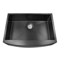 China Modern 33''X21''x10'' Farm 304 Stainless Steel Sink For The Kitchen Farmhouse Apron Sink Pvd Golden Scratch-Resistant Handmade Kitchen Sinks for sale