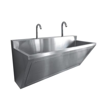 China Customized Size Wall Mounted Surgical Sinks For Hospital School Hand Washing Factory Price Commercial Stainless Steel Sink Wandwaschbecken Edelstahl for sale