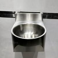 China Factory 304 Stainless Steel Handmade Sinks School Outdoor Wall Mount Wash Basins Trough Lavatory Hand Washing Hand Brushed Surface Custom wash trough for sale
