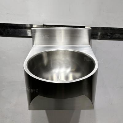 China Factory 304 Stainless Steel Handmade Sinks School Outdoor Wall Mount Wash Basins Trough Lavatory Hand Washing Hand Brushed Surface Custom wash trough for sale