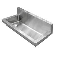 China Industrial Utility Sink 1800x435mm 304 Stainless Steel Sinks For Factory School Brushed finish Wall Mounted 304 Easy To Clean Metal Wash Trough Lavello ﻿ for sale