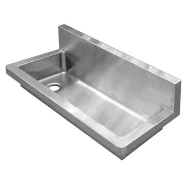 China Commercial Industriale Large 1200/1400x390mm Public Sink 304/316 Stainless Steel Wash Trough Sink For Factory School Canteen Lavandini In Acciaio Inox Per Esterno for sale